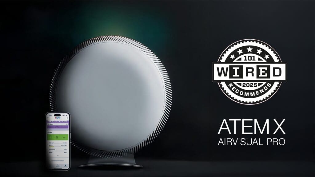 Atem X och AirVisual Pro = toppval på WIRED 101! | Spirare - luftrenare ...
